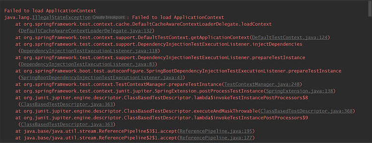 [JUnit] - JPA · MySQL 테스트 Failed to load ApplicationContext 트러블 슈팅 — 봄 백엔드 개발일기
