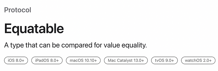 [Swift] Equatable 프로토콜 — Clamp