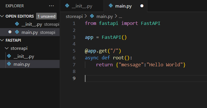 FastAPI 개발환경 세팅
