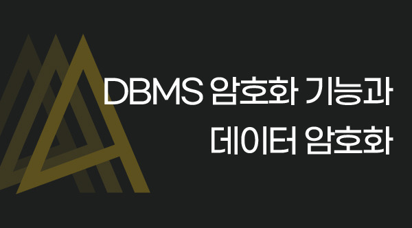 DBMS 암호화 기능과 데이터 암호화