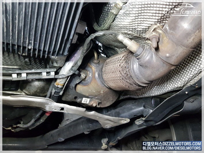 BMW 520D/엔진체크등 점등 증상 방문-DPF 탈거 클리닝,BBN 카본 수소 클리닝