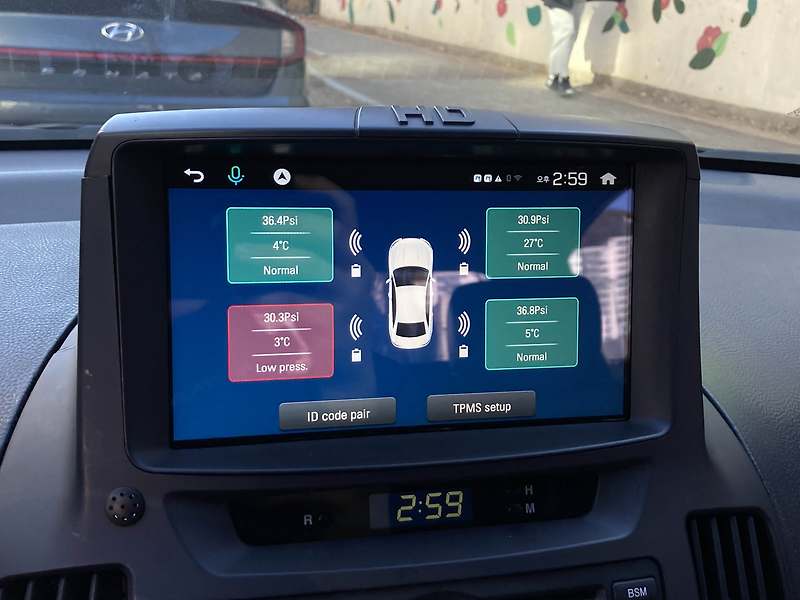아반떼 HD: USB TPMS 장착