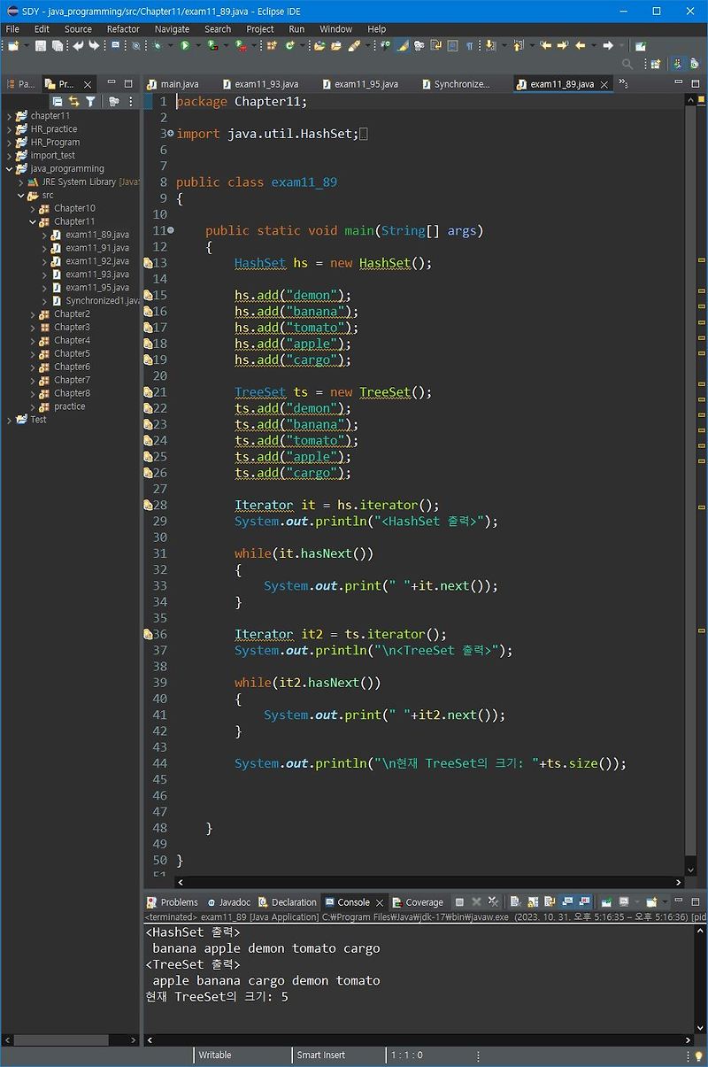 [java] 컬렉션 프레임워크, 스레드