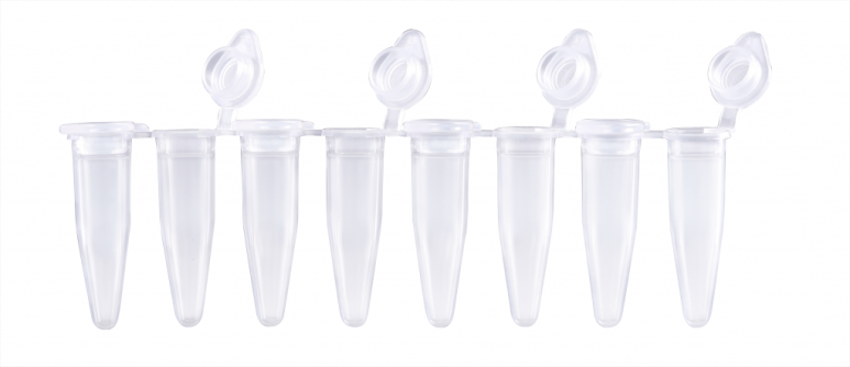[GSC006A/MB-Q200A] 0.2 ml qPCR 8-Strip Tubes with optical Attached Flat ...