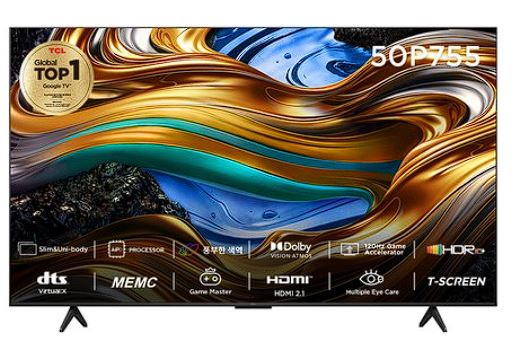 TCL 50인치 4K UHD TV 50P755 할인