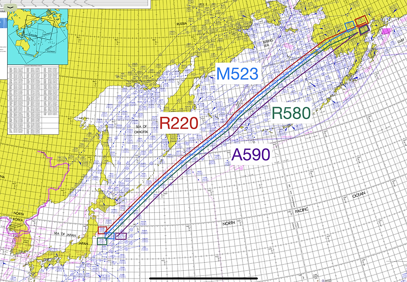 NOPAC (North Pacific) Route System - 기초