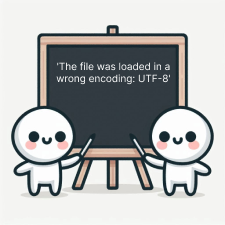 유니티 'The file was loaded in a wrong encoding: UTF-8' 에러