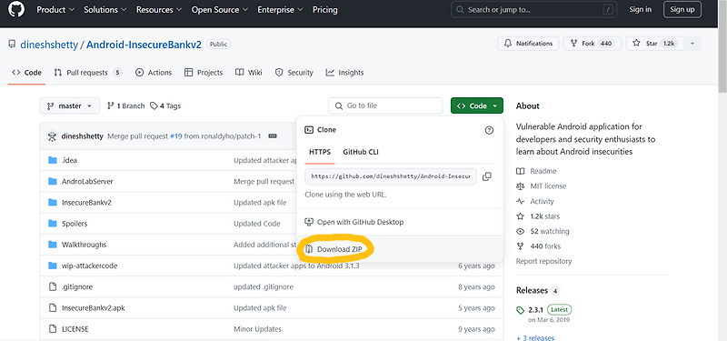 Insecure Bank 환경 구축