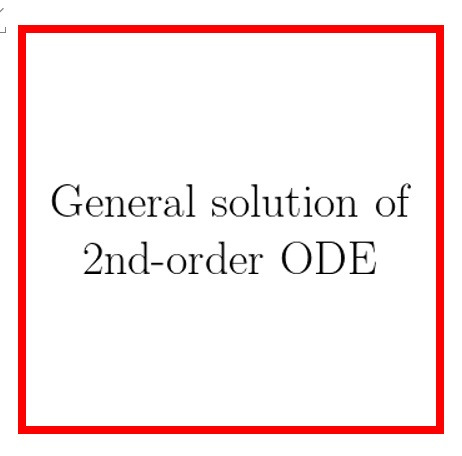 (미분방정식) 6-3. General Solution of 2nd-order ODE