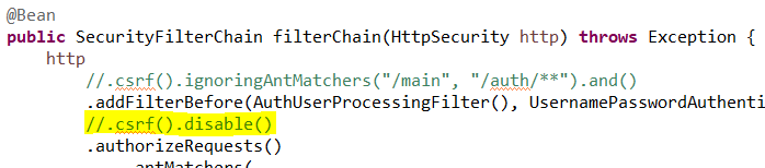 [Spring Security] CSRF 토큰 설정