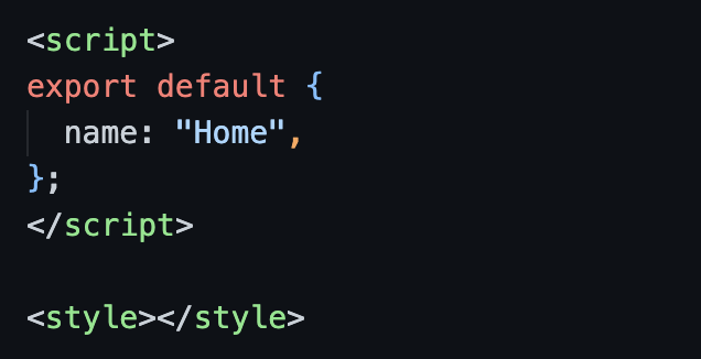 [Error] error Component name "Home" should always be multi-word vue/multi-word-component-names