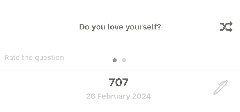 Question Diary 240226MON: Q707