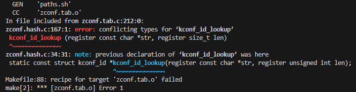 crosstool-NG 1.22.0 버전 설치 시 kconf_id_lookup 문제 해결