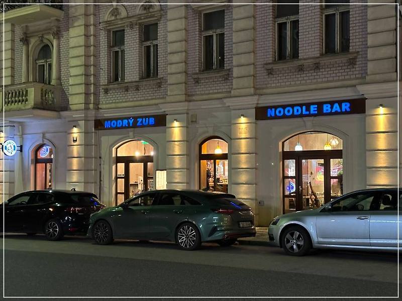 프라하 신시가지 안델역 근처 맛집 타이 음식 MODRY ZUB