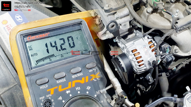 주행중 경고등점등 시동꺼짐 - 제너레이터 교체 YF쏘나타 LPI ( 대구튜닉스 알터레이터 발전기 )