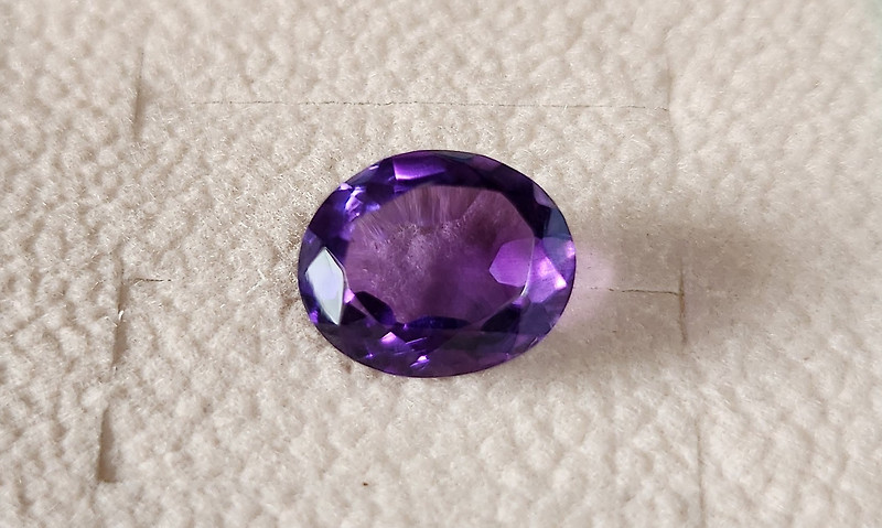 (11x9mm) A-Grade Oval Face Cut Amethyst [AM-FA-1109]