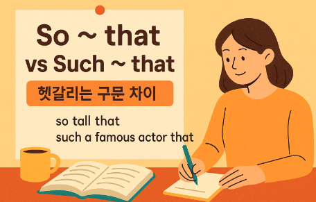 [고급 혼자 영어공부8] So ~ that vs Such ~ that 차이! 예문과 헷갈리는 포인트까지