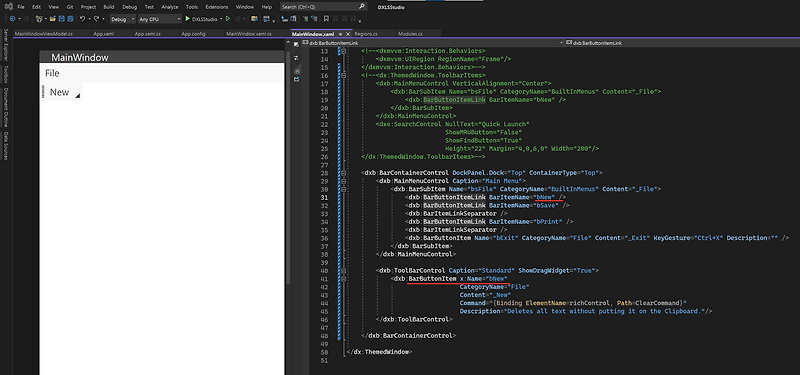 [DX_WPF] BarButtonItemLink :: 기억상기용
