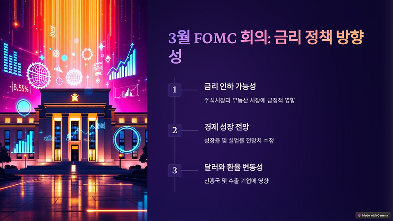 2025년 3월 FOMC 투자전략과 대응방안