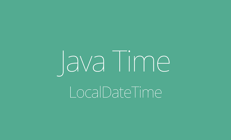 Java Time, 제대로 사용하기