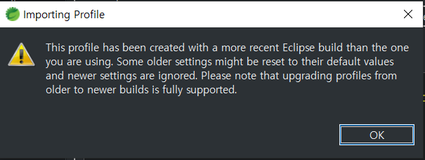 [STS] java formatter import error
