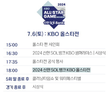 KBO 올스타전 2024 모든 것! 경기 일정부터 현장 티켓 구매, 생중계까지