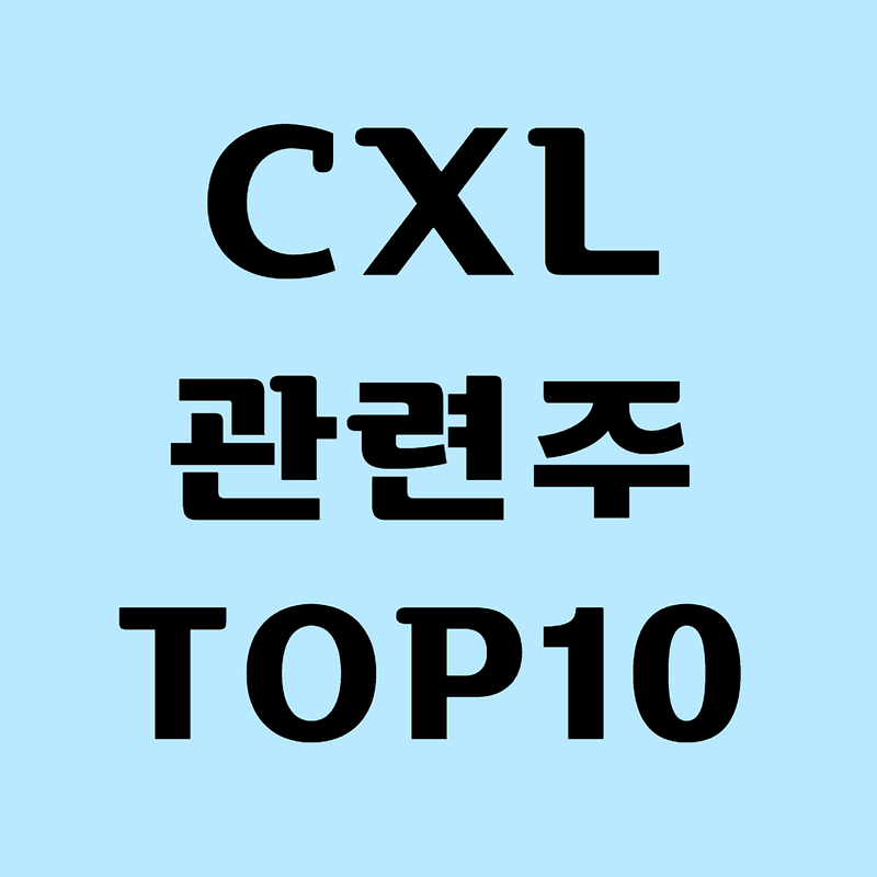 CXL 관련주 TOP10 대장주 수혜주