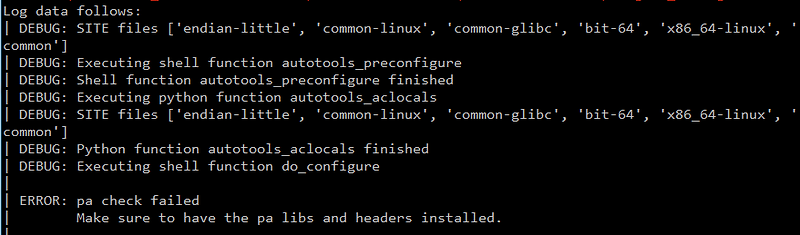 populate_sdk 진행시 qemu error 관련