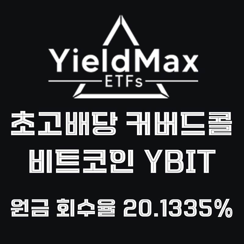 초고배당 커버드콜 일드맥스 비트코인 옵션 인컴 전략 ETF (YBIT) 6주 매수 [총 1,113주 보유], 2025년 4월 배당금 입금 : 원금 회수율 20.1335%