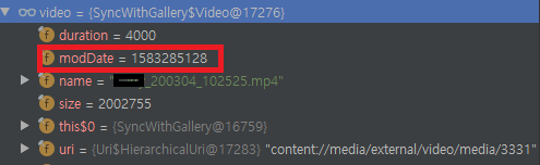 [Android] api29 이상. MediaStore DATE_MODIFIED 을 날짜 형식으로 가져오기