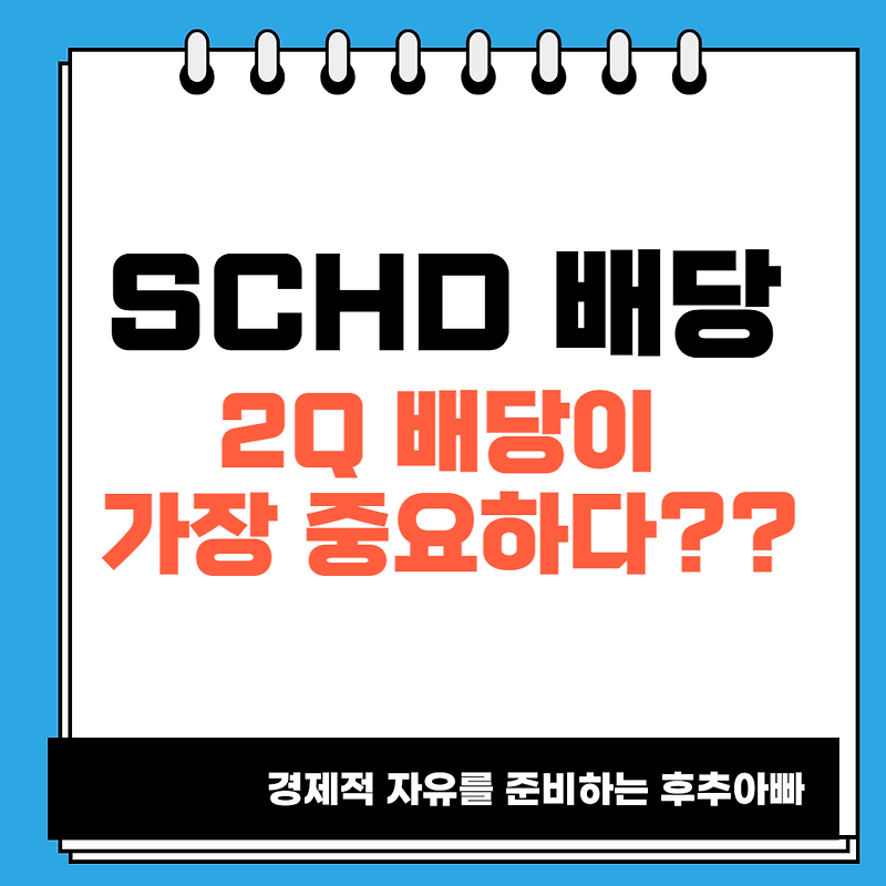 SCHD 24년도 6월 배당이 가장 중요한 이유