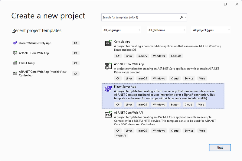 [ASP.NET Core] Blazor 웹 프로젝트 시작하기 — CLIEL LAB
