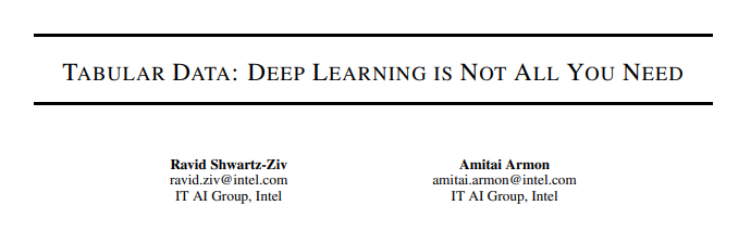 [ICML-2021] Tabular Data:Deep Learning is Not All You Need