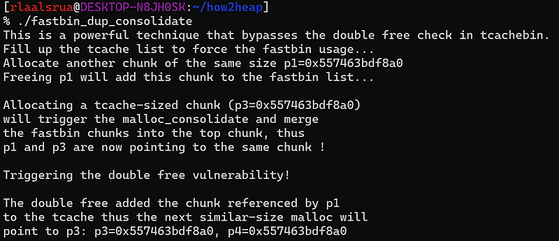[how2heap] fastbin_dup_consolidate.c — 진조