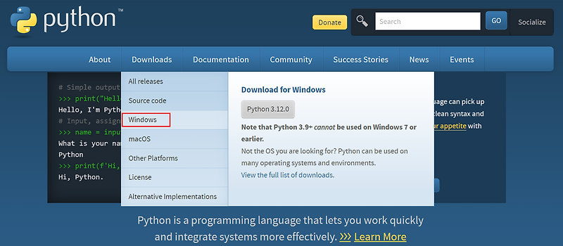 Python 설치 및 실행 + visualstudio 설치 후 실행까쥐~