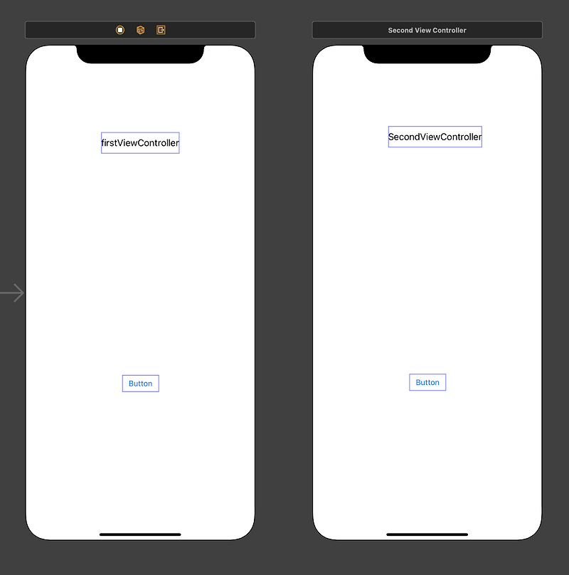 ViewController의 화면 전환