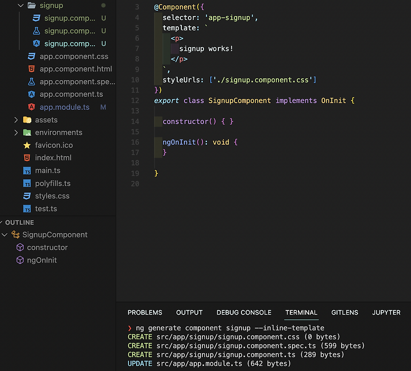 [004] 앵귤러 (Angular) - Component with inline template
