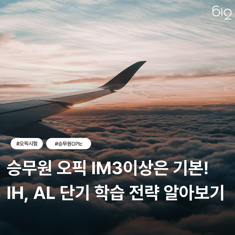 승무원 오픽 IM3이상은 기본! IH, AL 단기 학습 전략 알아보기