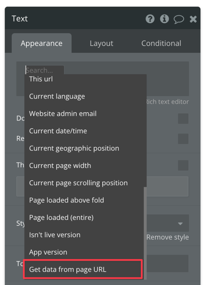 74. URL Parameters(중급) : 버블의 URL 매개변수 기능, 구조, 설정, url parameter 보안