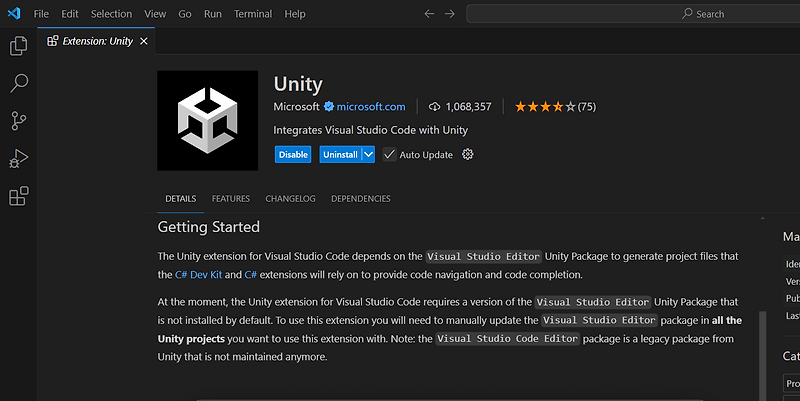 [Unity] 기본 Editor 변경: Visual Studio -> VSCode