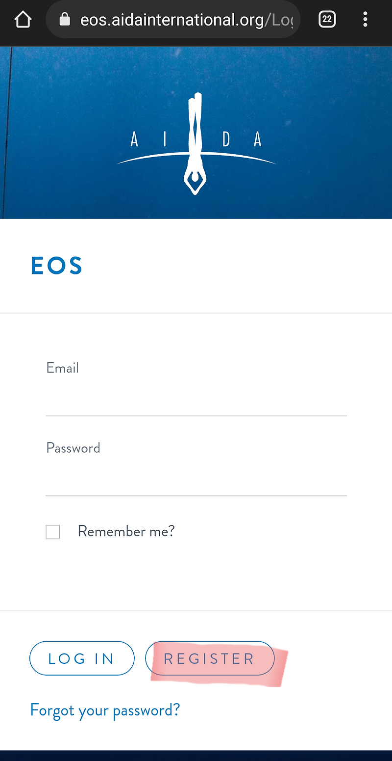 AIDA EOS 2.0 가입하기! 프리다이빙 세계로의 첫걸음