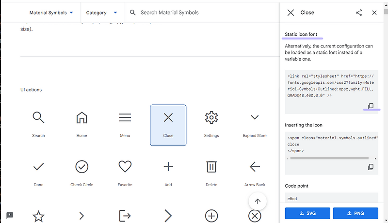 [React] Google fonts icons 사용하기