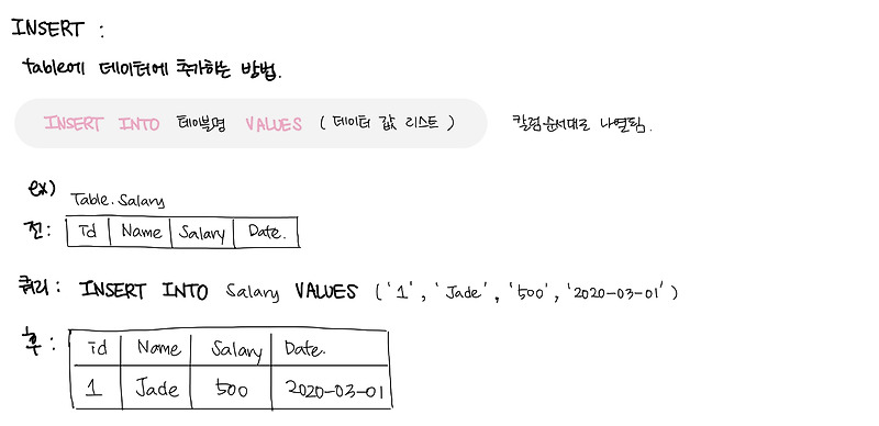 SQL : Insert