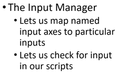 입력 관리자(Input Manager)