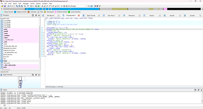 [Level0]baby-bof — KRhound