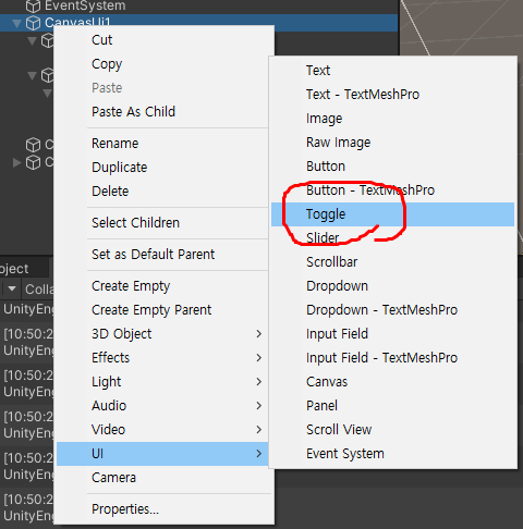 Unity Ui Toggle :: infos