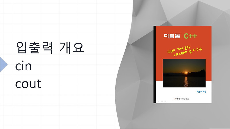 3. 입출력 개요 (cin, cout)