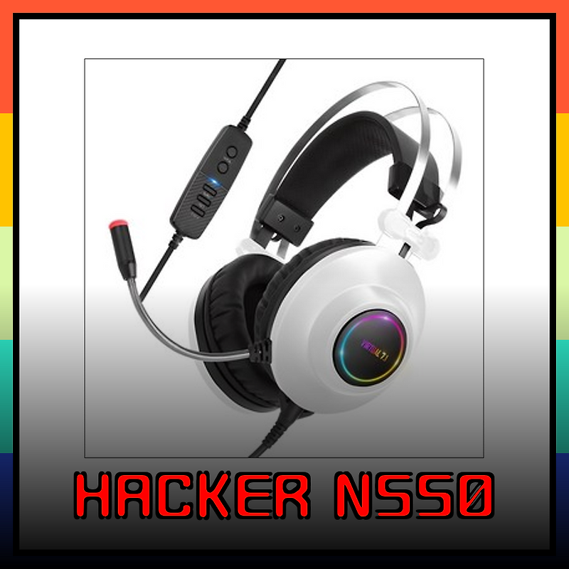 앱코 HACKER N550 7.1채널 게이밍 헤드셋: 몰입감 넘치는 사운드와 편안함의 완벽 조화!