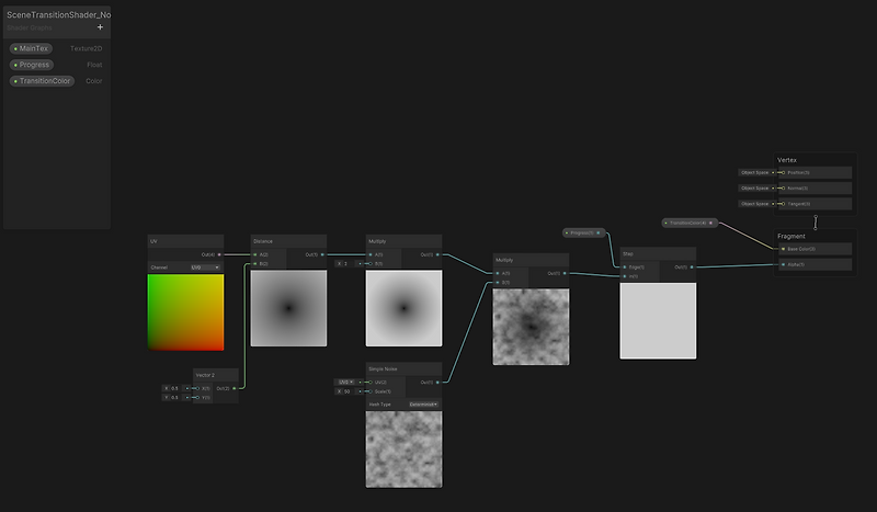 Unity :: 셰이더 그래프 - 안개 열림/닫힘 이펙트 효과 :: 메모장