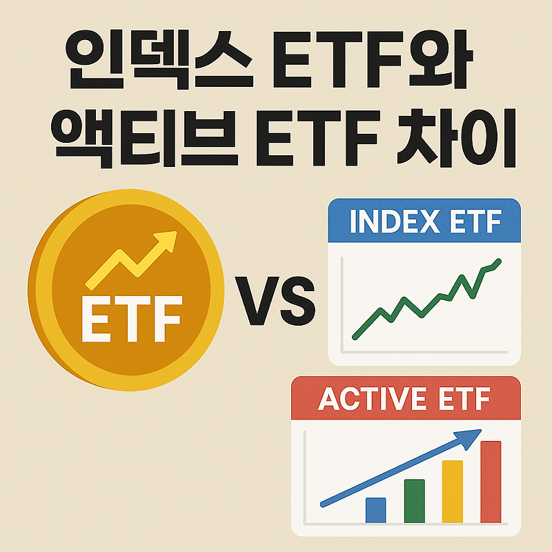 인덱스 ETF와 액티브 ETF의 차이점 완벽 정리 – 어떤 ETF가 더 유리할까?